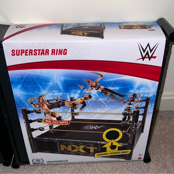 Mattel | Toys | Mattel Wwe Wrestling Ring Nxt Black Gold New | Poshmark